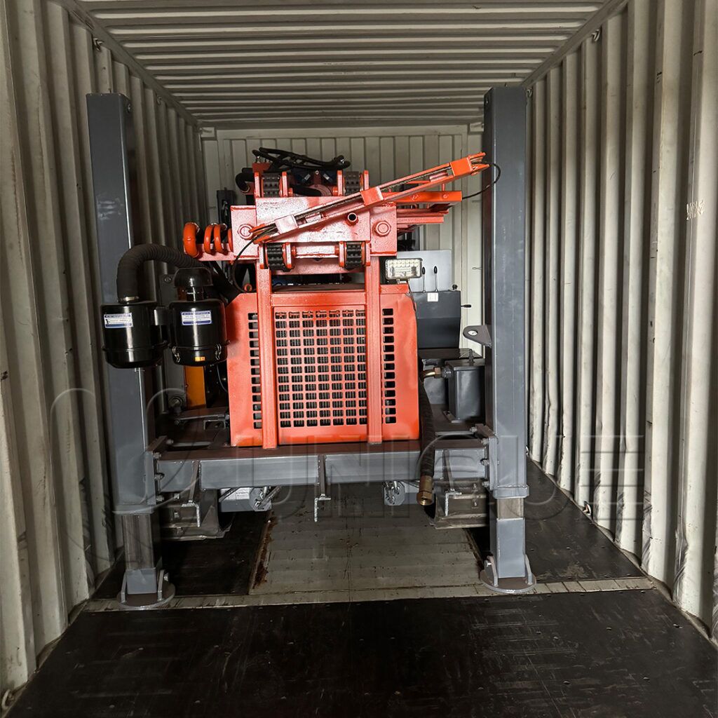UY300 Crawler Water Well Drilling Rig Exported To Peru: 300m Depth With ...